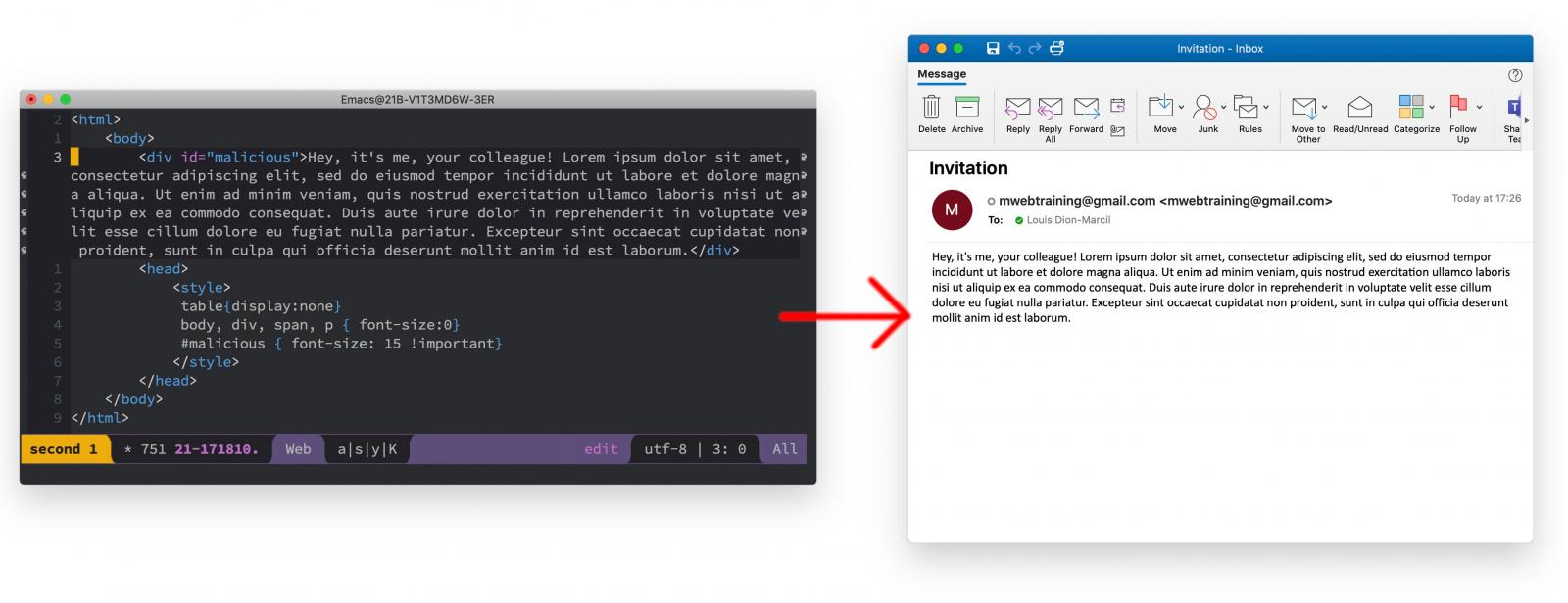 Attackers Can Hide External Sender Email Warnings With Html And Css Privacy Ninja